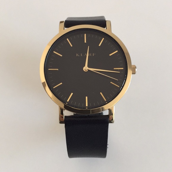 Klarf | Accessories | Klarf Classic Gold Black Watch | Poshmark